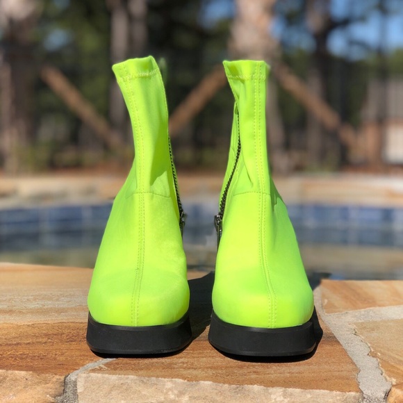 Dolls Kill | Shoes | Neon Green Boots | Poshmark